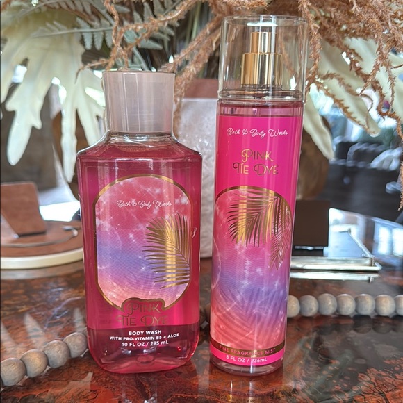 Bath & Body Works | Bath & Body | Bbw Pink Tie Dye Body Wash Mist ...